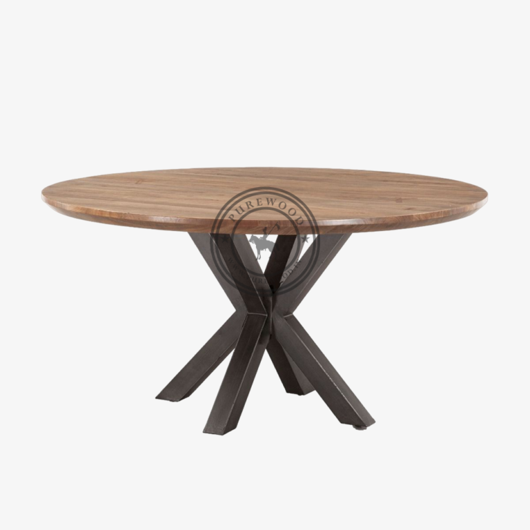 Kiwi Round Dining Table Smoked Acacia Manufacturer – Purewood